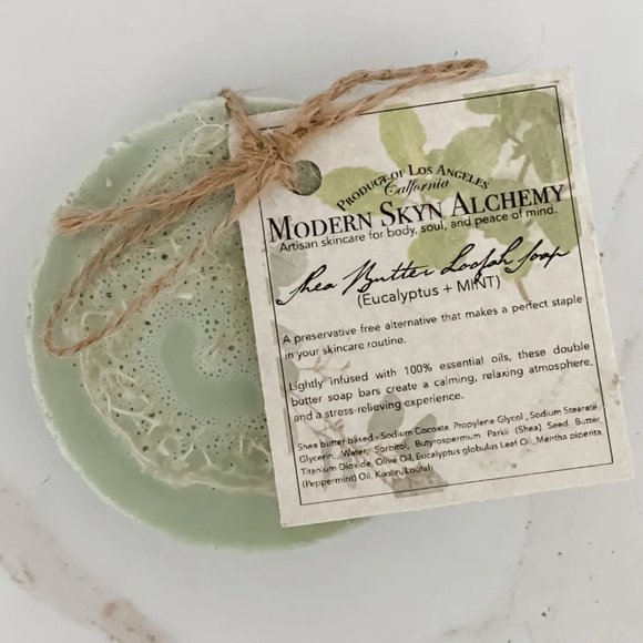 Modern Skyn Alchemy | Skincare | Eucalyptus Mint Loofah Soap | Poshmark